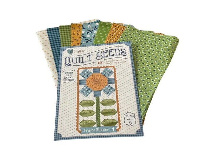 Prairie Quilt All 6 Seeds Packets With Fabrics, All 6 Packets, Patterns, and Fabrics, by Lori ...