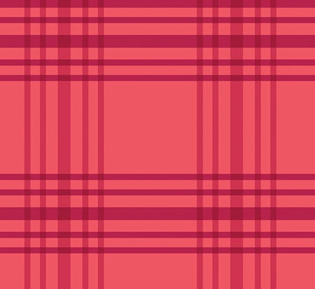 Heirloom Red Plaid Red by My Mind's Eye for Riley Blake Designs, 1/2 ...