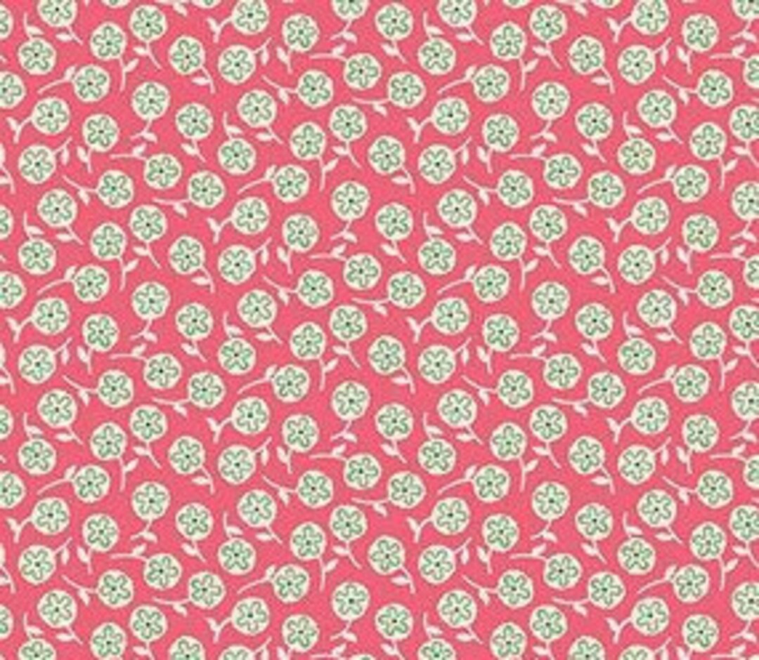Bee Dots Erma Tea Rose by Lori Holt for Riley Blake Designs, 1/2 Yard ...