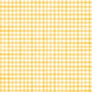 Flower Garden Gingham Yellow by Echo Park Paper Co. for Riley Blake, 1/ ...