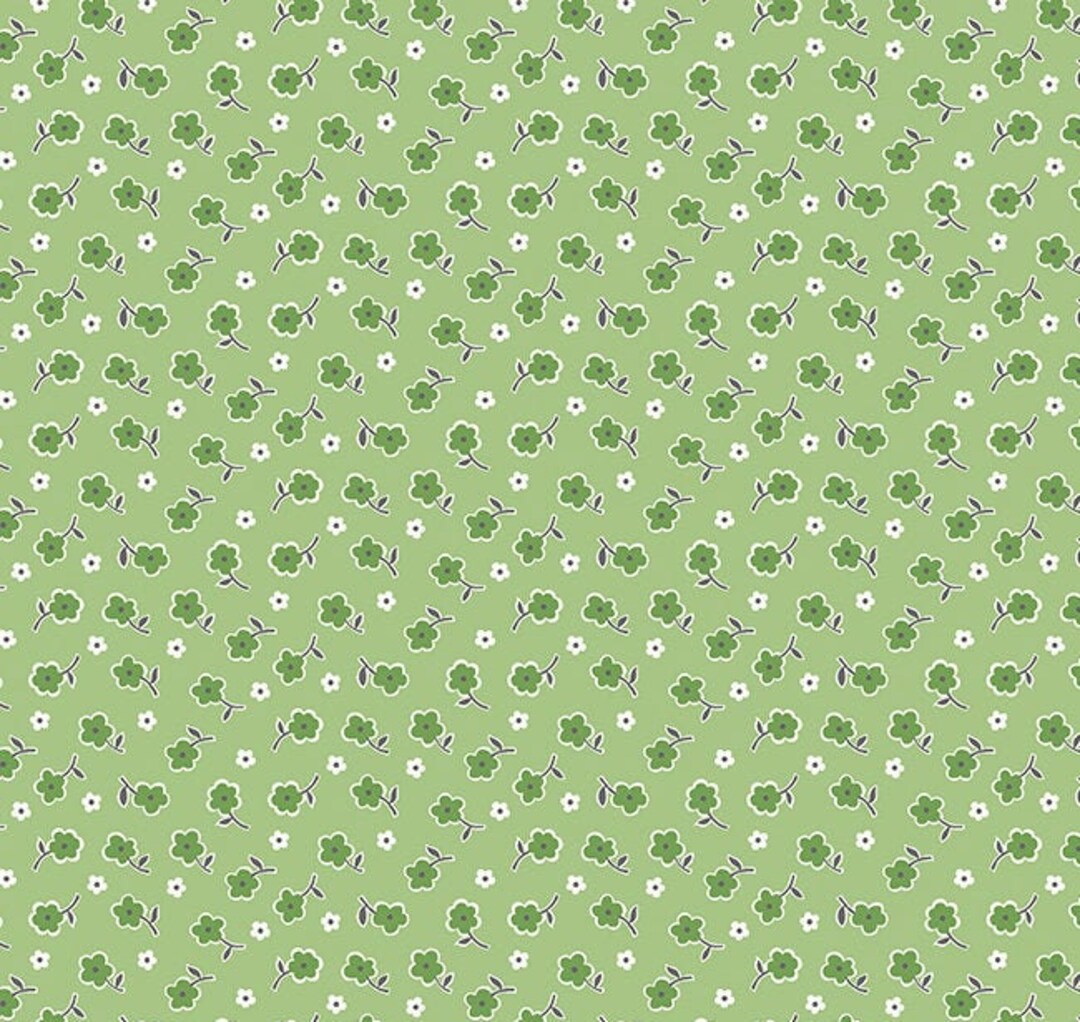 Bloom Green, Stitch by Lori Holt for Riley Blake, 1/2 Yard Cut ...
