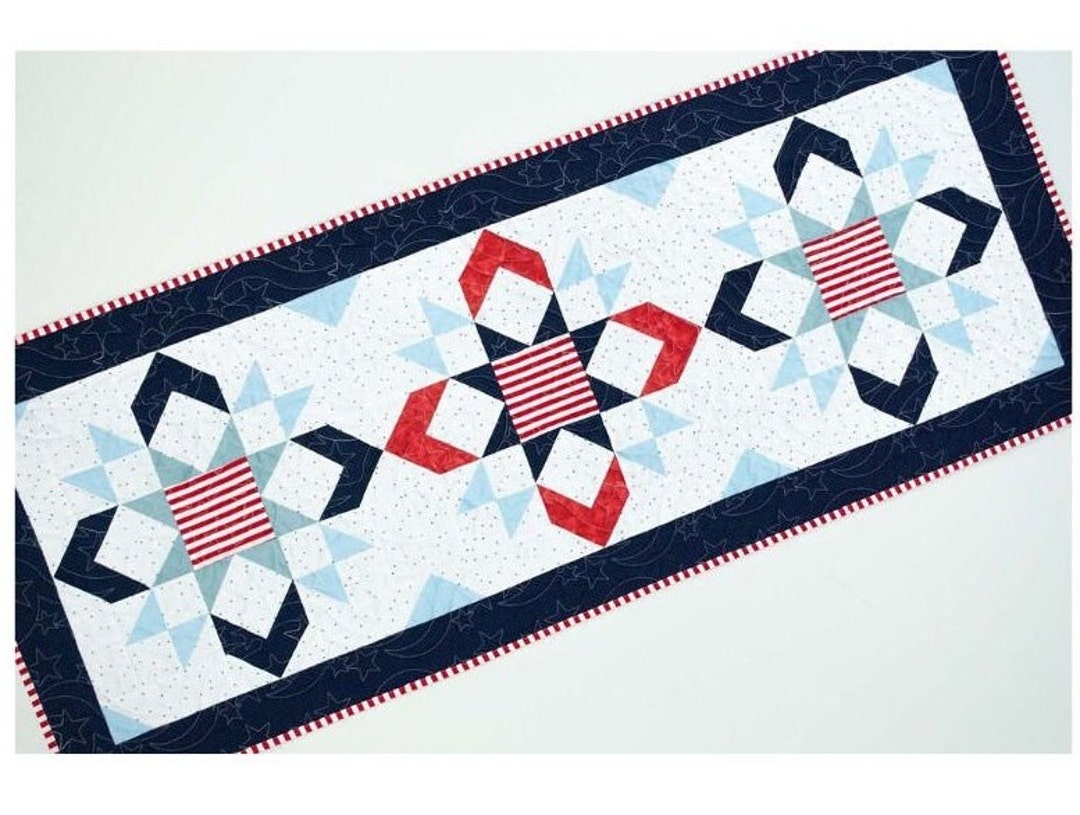 Stars and Stripes Table Runner of the Month, Pattern by Sandra Workman ...