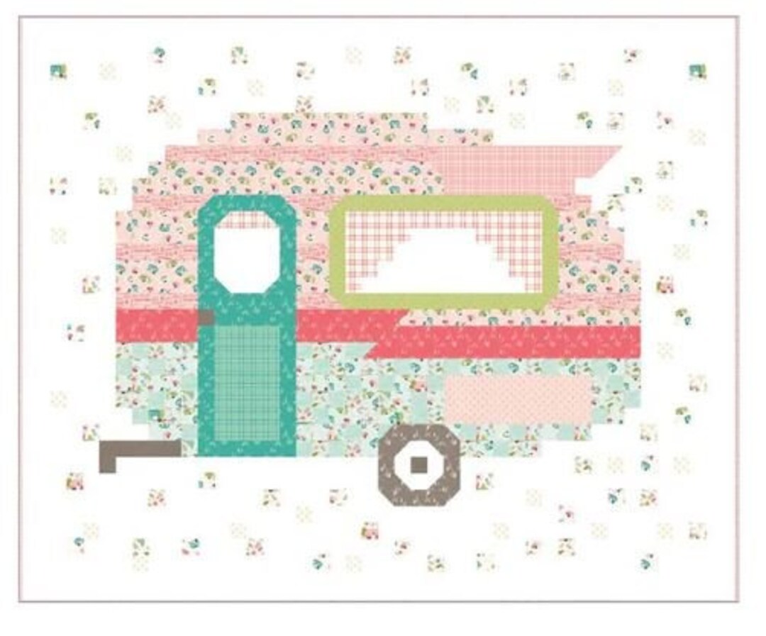 Happy Camper Quilt Kit and Pattern Featuring Glamp Camp Fabrics by My ...