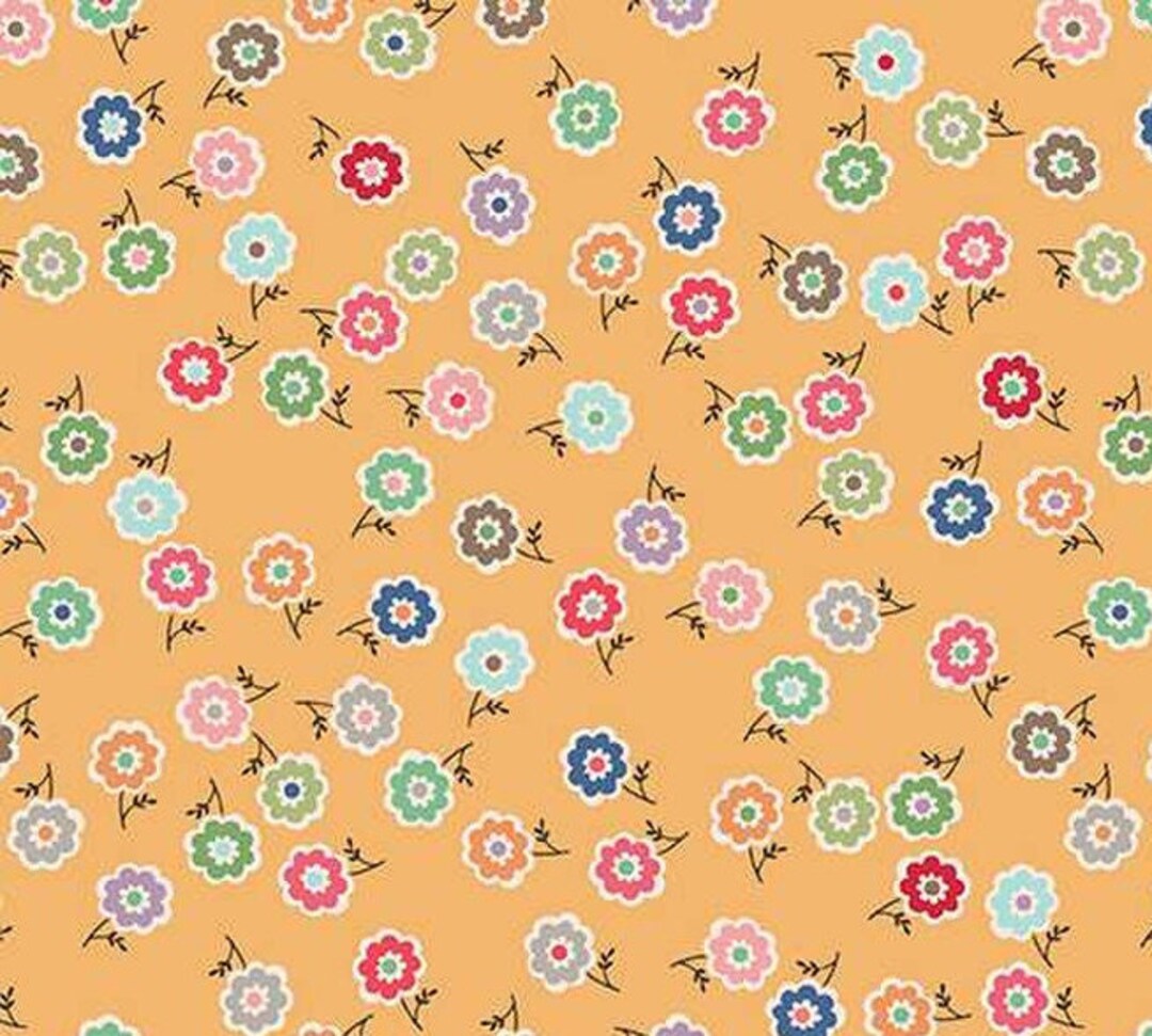 Bee Dots Patricia Marigold by Lori Holt for Riley Blake, 1/2 Yard - Cut ...