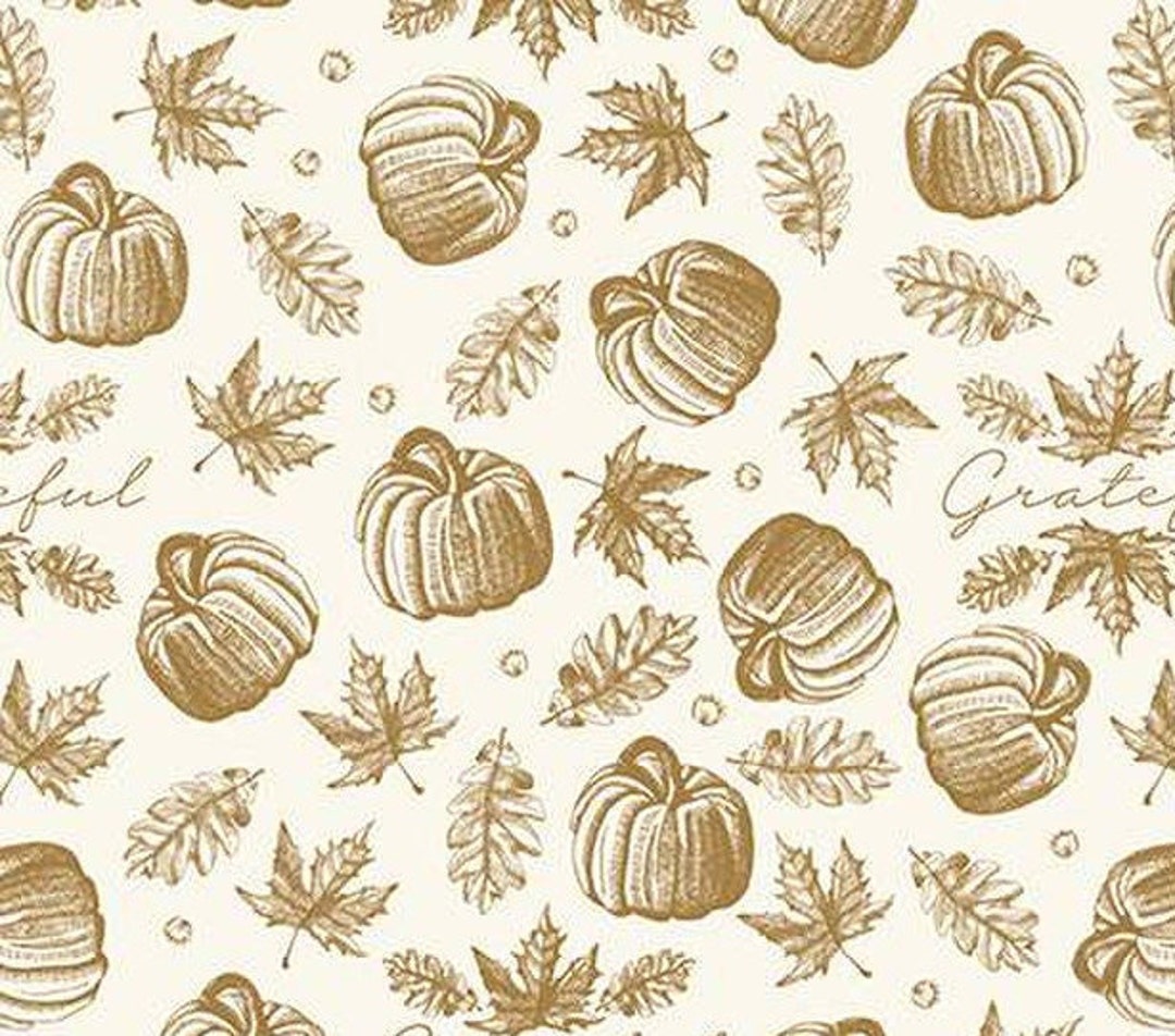 Shades of Autumn Icons Cream Sparkle, Sparkle Fabric, by My Mind's Eye for Riley Blake Designs ...