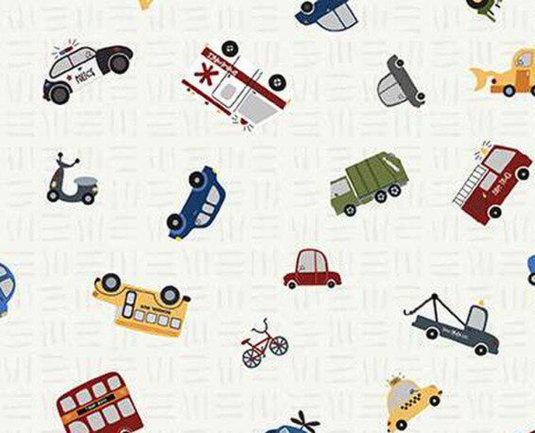 It Takes a Village Traffic Jam Cloud by Jennifer Long for Riley Blake ...