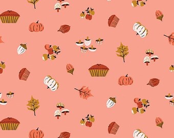 Riley Blake MAPLE by Gabrielle Neil Harvest Coral - Etsy