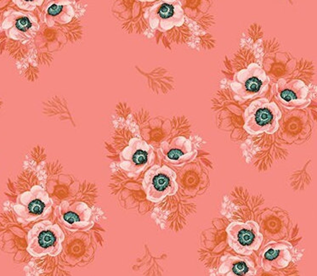 Porch Swing Vignettes Coral by Ashley Collett Design for Riley Blake ...