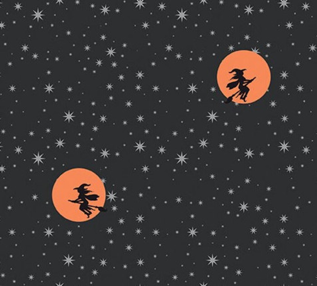 Spooky Schoolhouse Starry Night Charcoal Sparkle by Melissa Mortenson ...