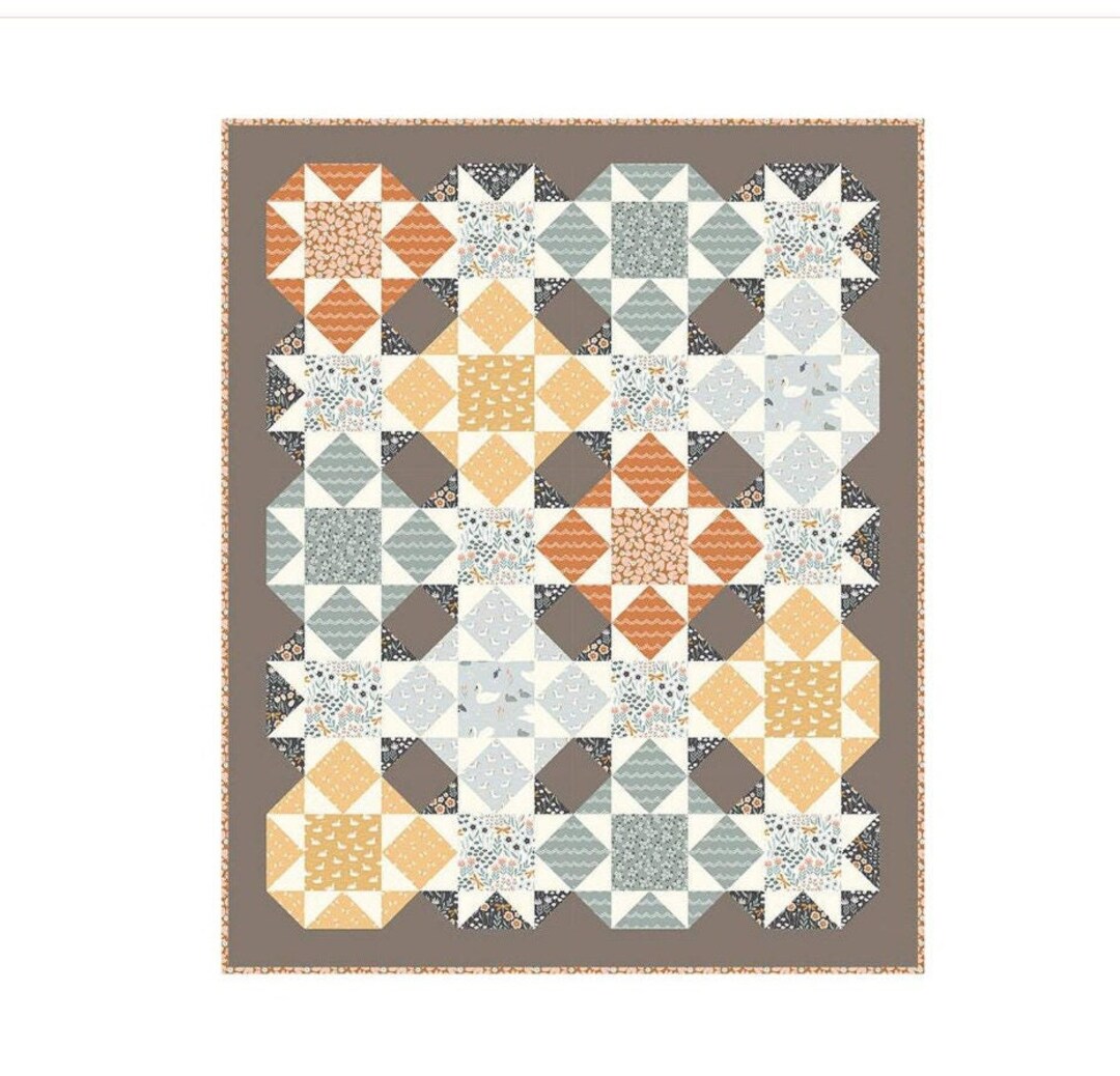 Lily Pads Quilt Kit and Pattern Featuring Little Swan Fabric Collection ...