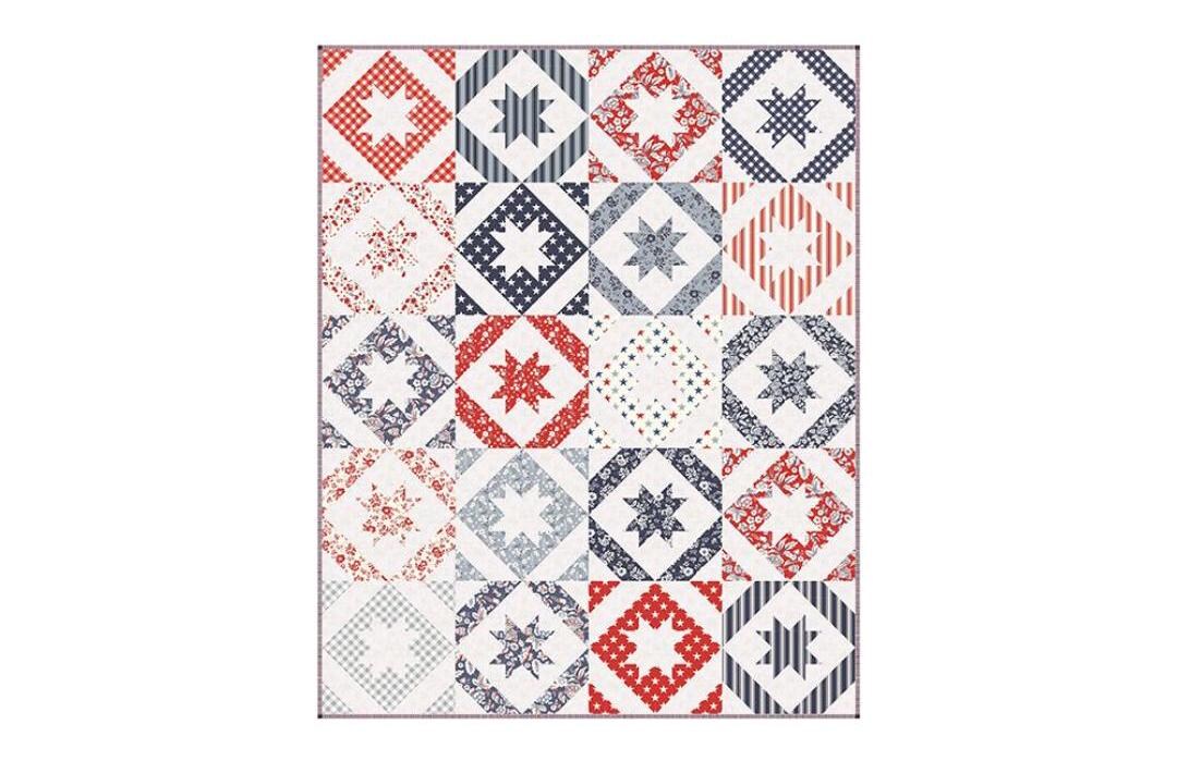 How They Shine Quilt Kit Featuring Freedom Garden by My Mind's Eye ...