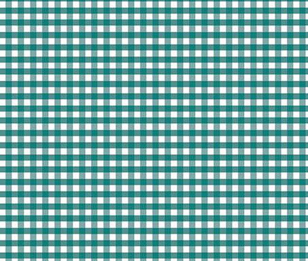 1/8" Gingham Teal, 1/8" Gingham by the RBD Designers for Riley Blake ...