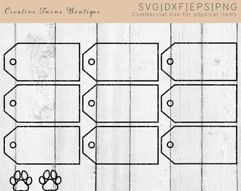 Stocking Tag Svg - Etsy