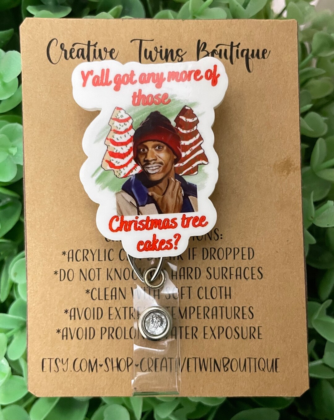 Christmas Cake Badge Reel, Christmas Badge Reel, Interchangeable Badge ...