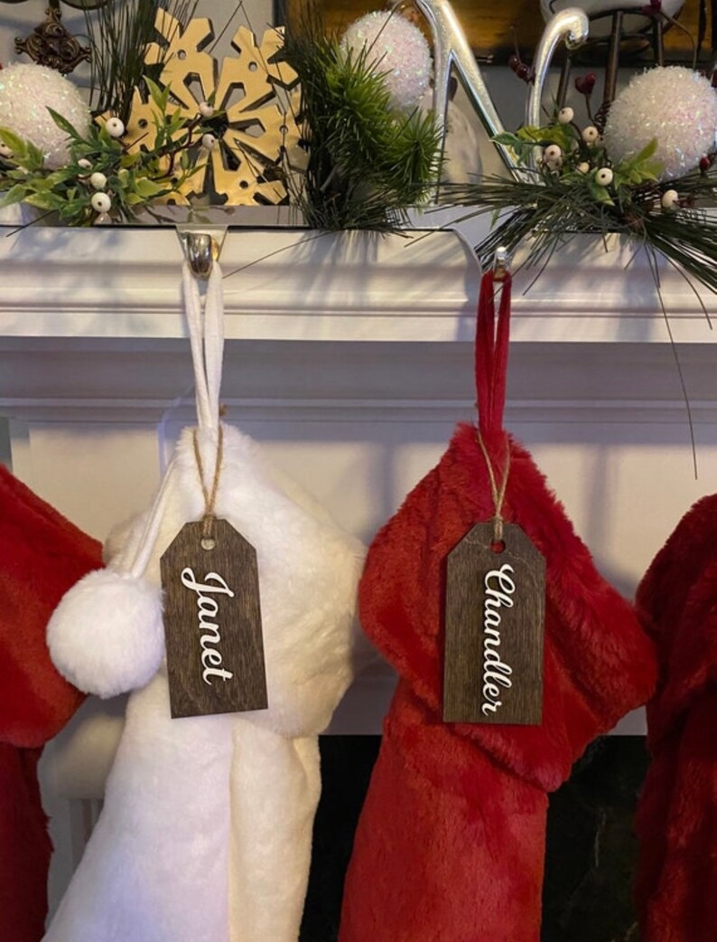 Stocking Tag Svg Svg Laser File Digital File Tag and - Etsy