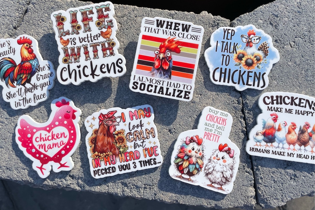 Chicken Bogg Bag Charms: Waterproof Acrylic Chicken Mom Gift - Etsy