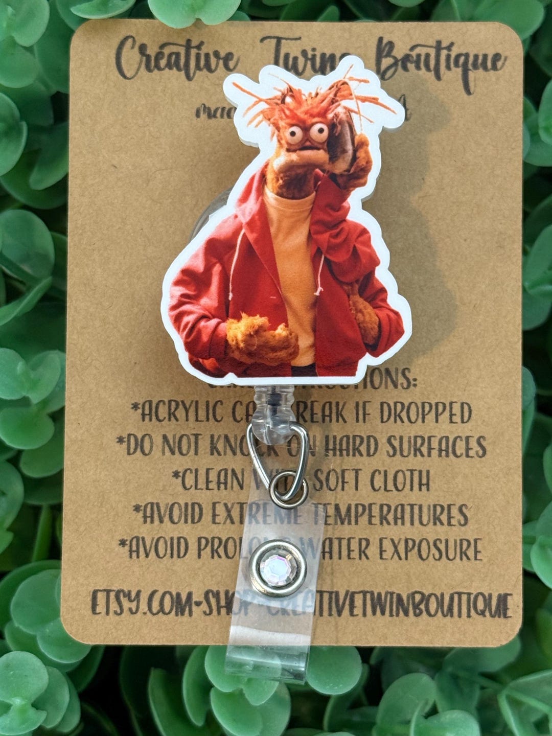 Pepe Badge Reel, Badge Reel Topper, ID Holder, Gift Idea Nurse Teacher ...