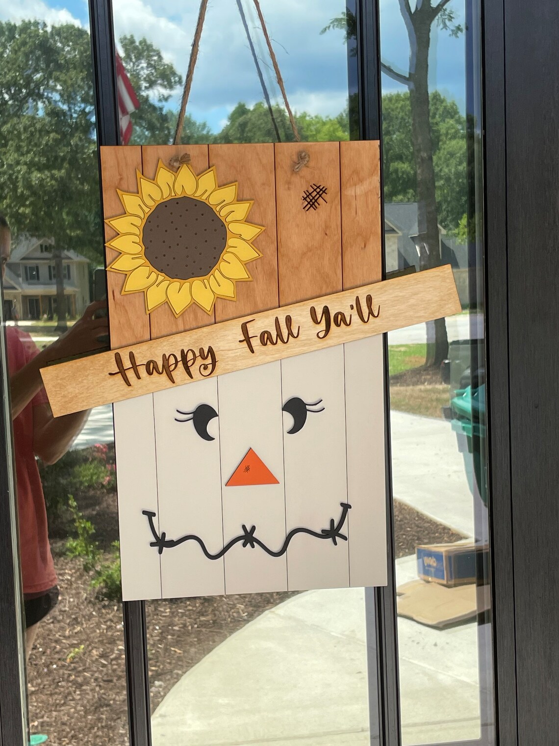 Fall Svg File SVG Laser File Digital File Scarecrow Sign - Etsy