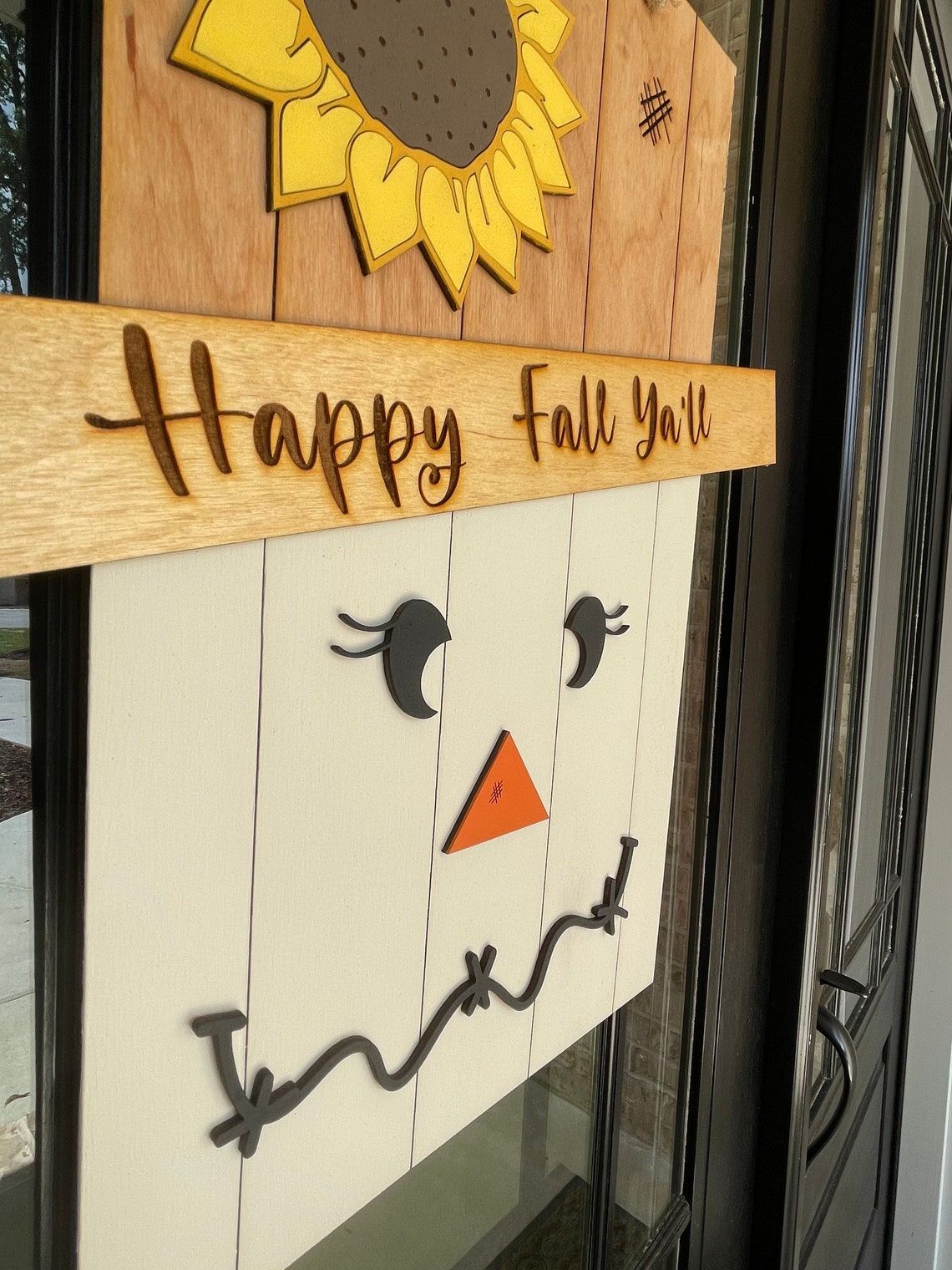 Fall Svg File SVG Laser File Digital File Scarecrow Sign - Etsy