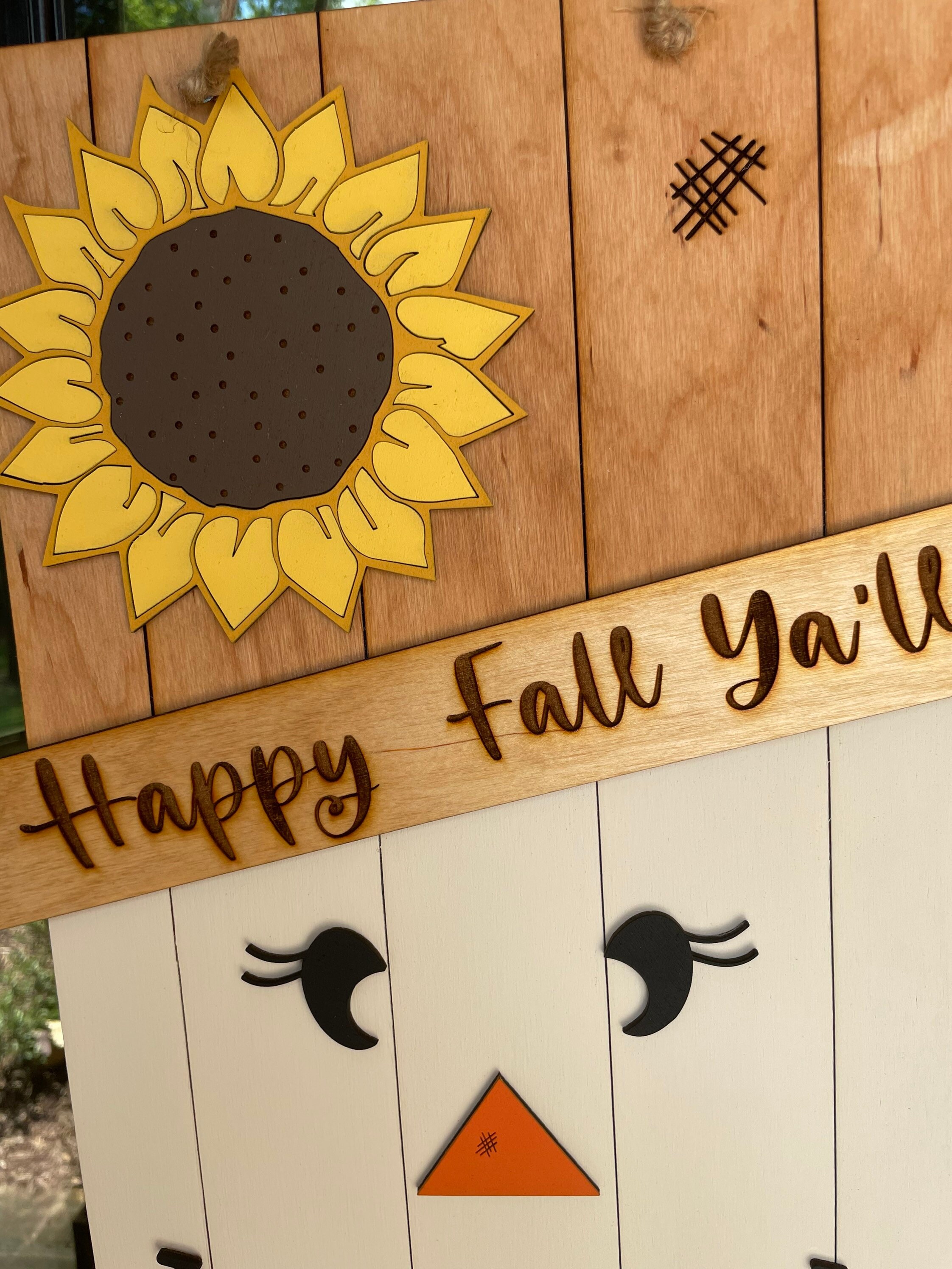 Fall Svg File SVG Laser File Digital File Scarecrow Sign - Etsy