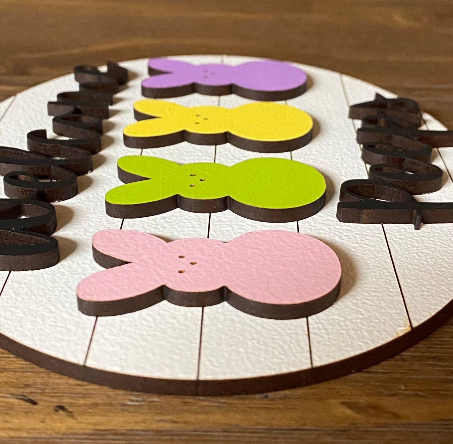 Easter 3D Sign Welcome Peeps Sign Home Decor Farmhouse - Etsy