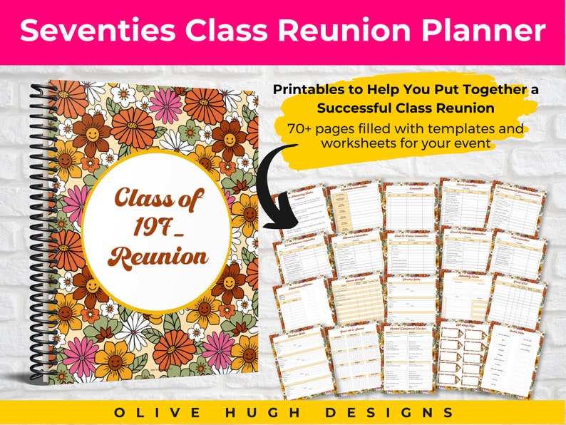 The Seventies High School Class Reunion Planner • 1970 • 1971 • 1972 ...