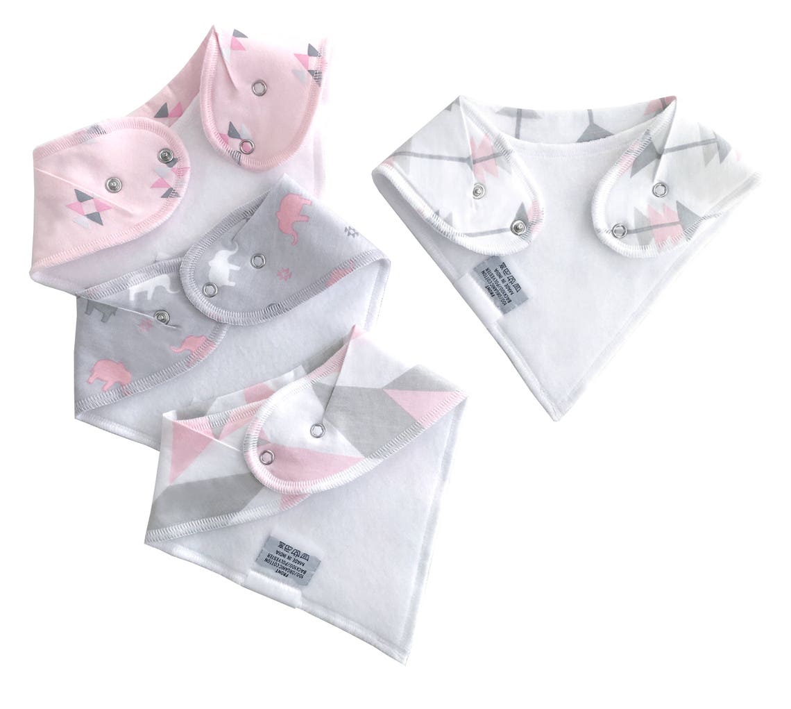 Organic Baby Bibs 4 Pack Baby Bib Set Bandana Bibs Drool Bib - Etsy