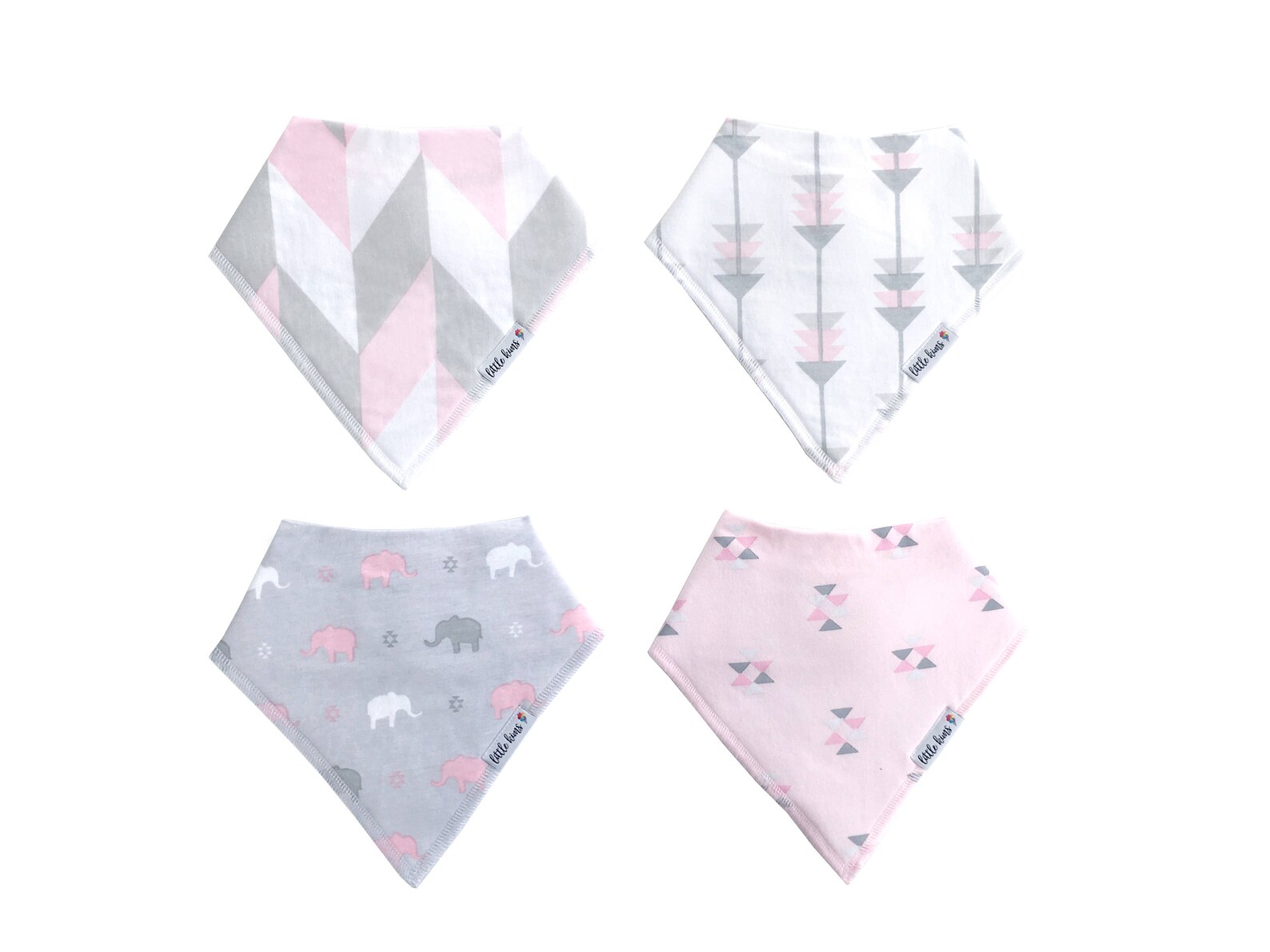 Organic Baby Bibs 4 Pack Baby Bib Set Bandana Bibs Drool Bib - Etsy