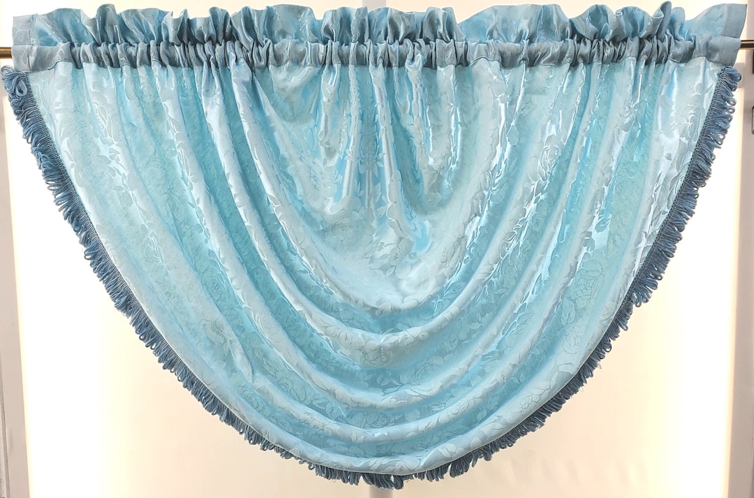 Brussels Cascade Festoon Valance Shirred to 40wx27l as Shown - Etsy