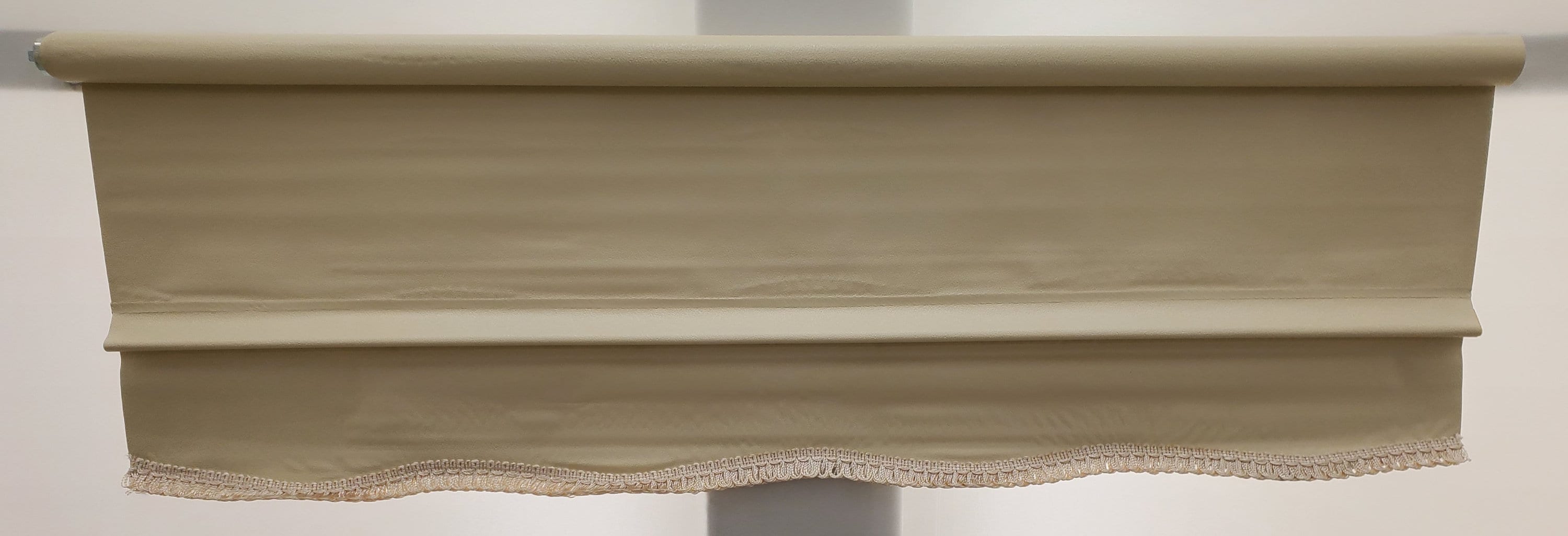 Room Darkening Vinyl Roller Shade Custom Cut to Order With Scallop and ...