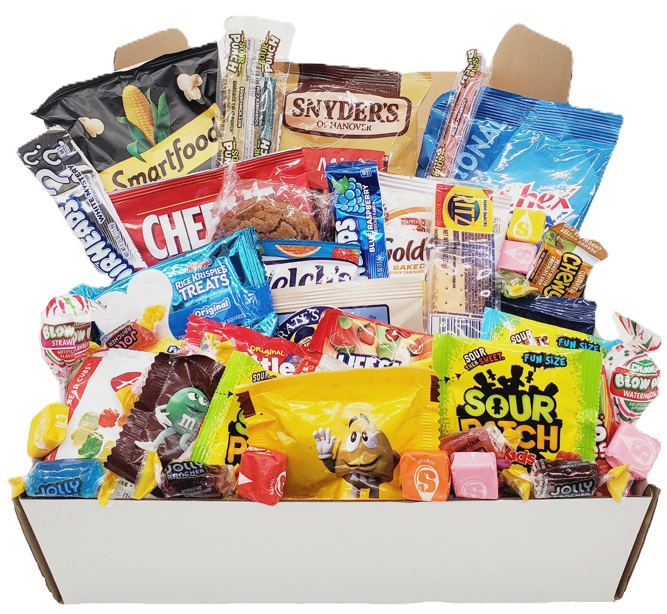Snack Box Care Package With Customizable Card for All Occasions, Snack ...