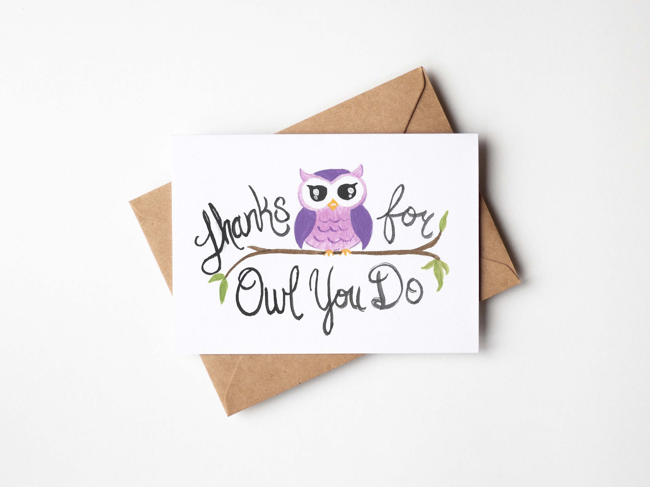 Thank You Owl Clip Art