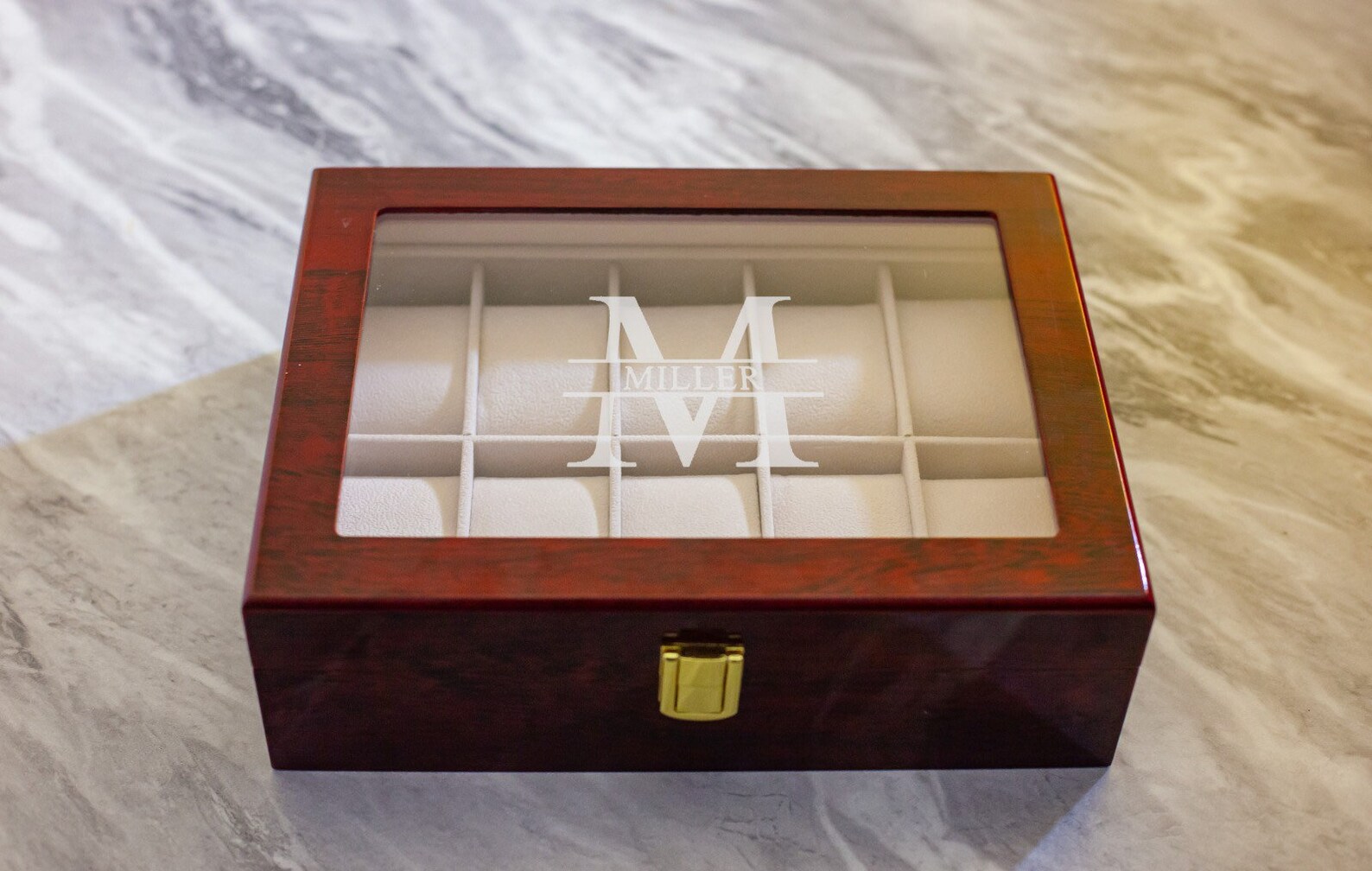 Personalised Watch Box - Unique Custom Gift - Men, Women, Daughter ...