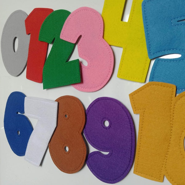 Felt Numbers - Etsy
