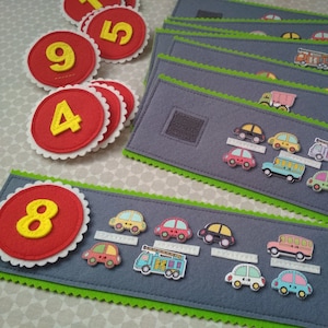 Counting Cars Toddler Boy Learning Activity, Montessori Home Education ...