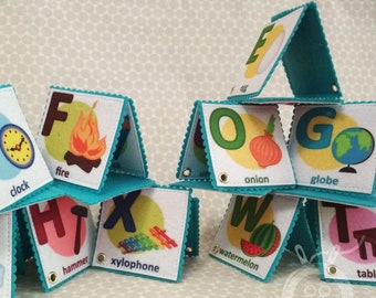 Transportation ABC Felt Flash Cards Learning Alphabet | Etsy