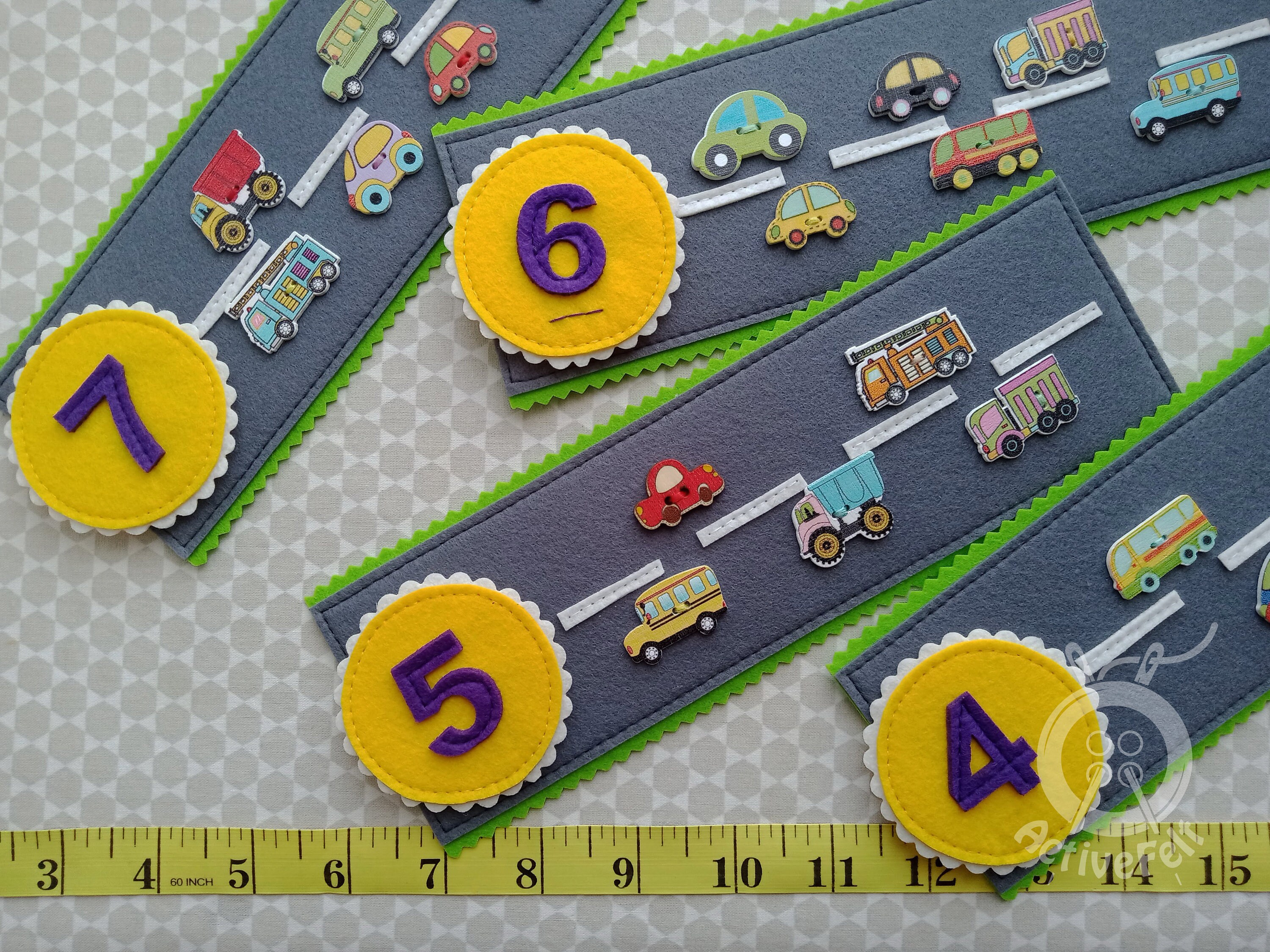 Counting Cars Toddler Boy Learning Activity, Montessori Home Education ...