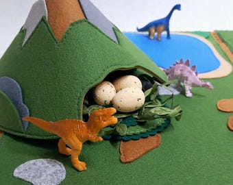 Felt Dinosaur Playmat: Small World Play - Etsy