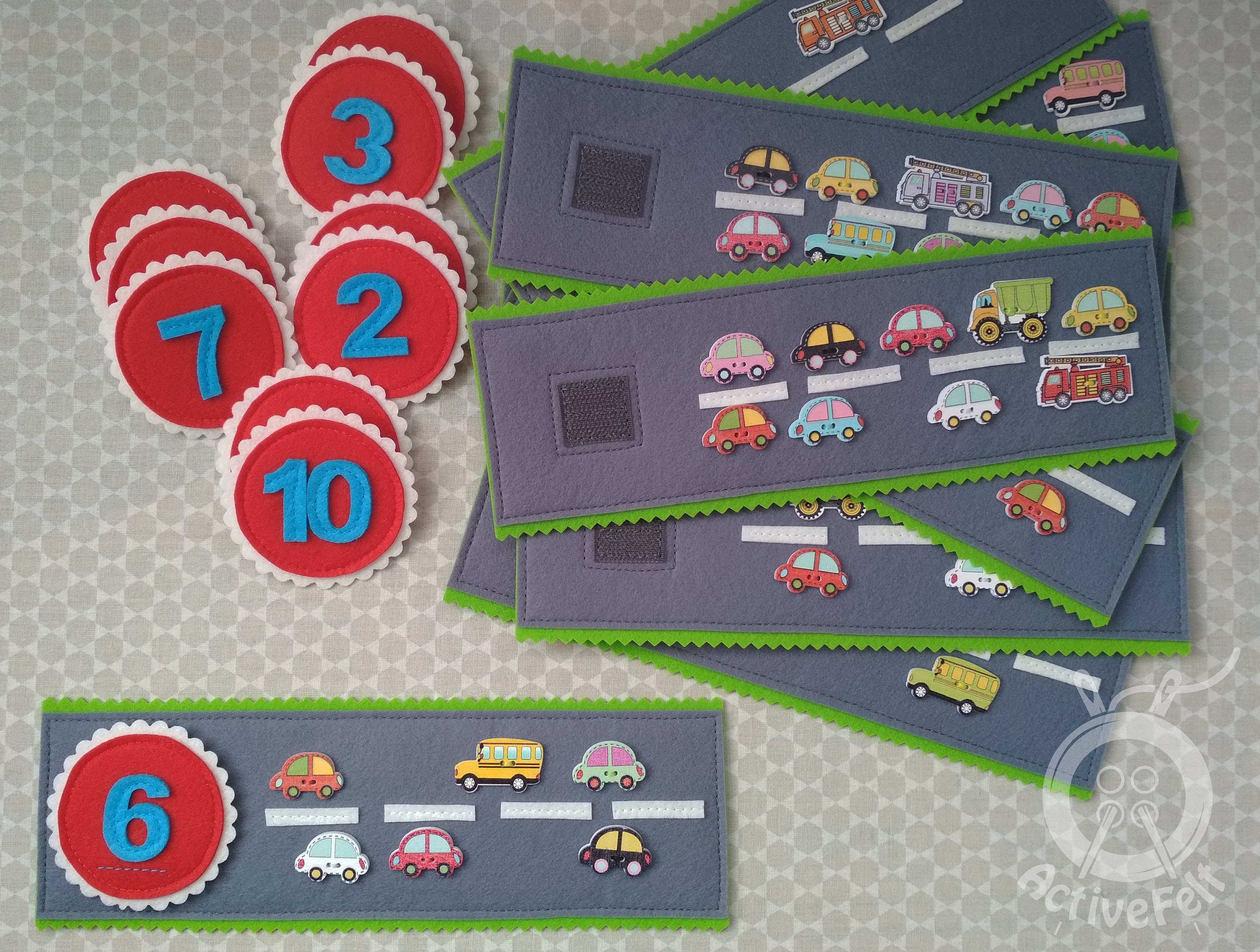 Counting Cars Toddler Boy Learning Activity Montessori Home | Etsy