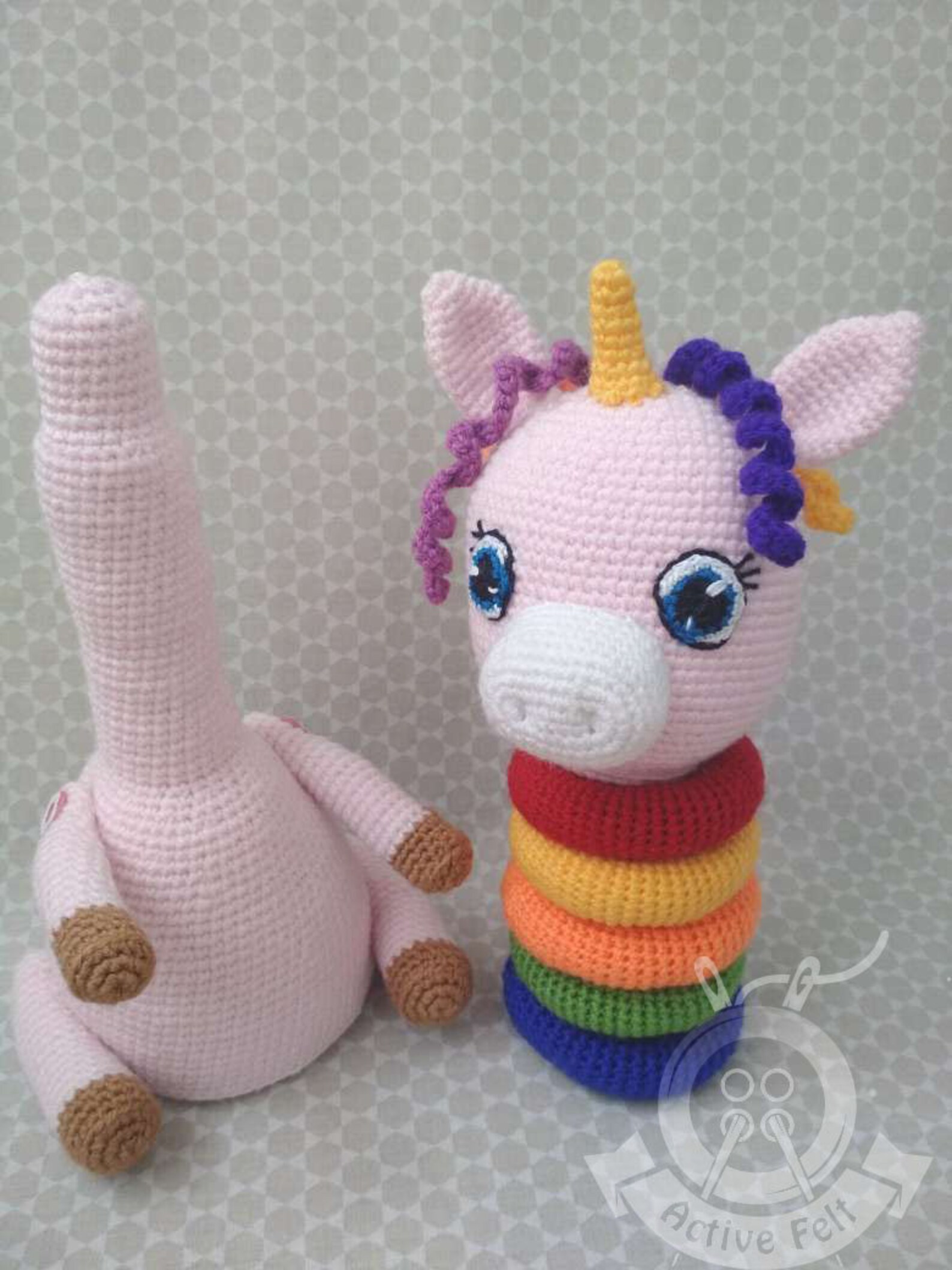 Stacking Toy Rings Crochet Unicorn 1 Year Old Girl Gift - Etsy