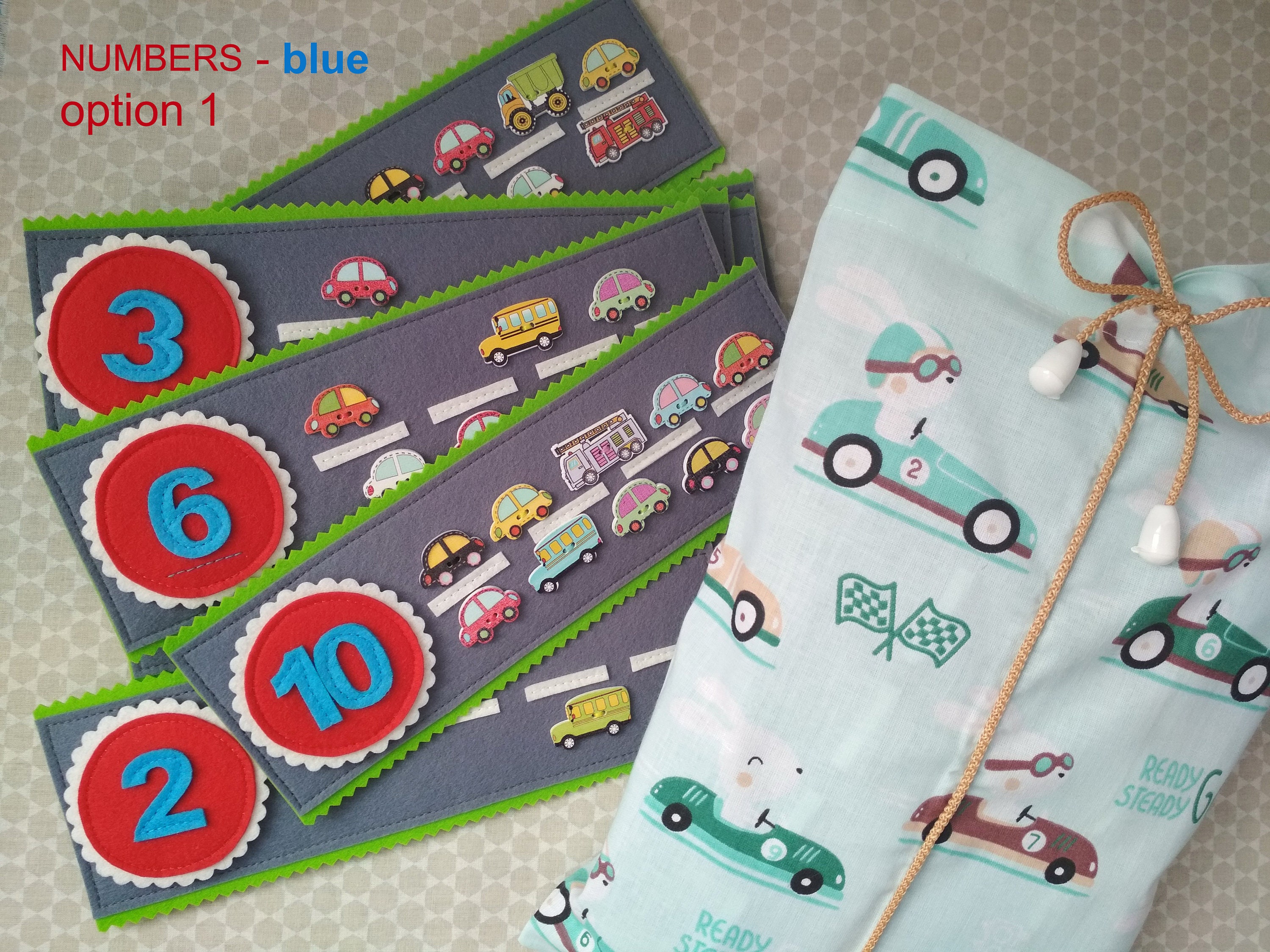 Counting Cars Toddler Boy Learning Activity Montessori Home | Etsy