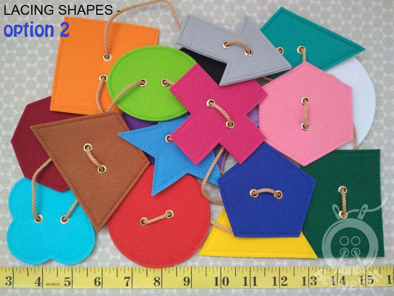 20 Shapes Toddler Home Education 2D Geometric Felt Shapes - Etsy