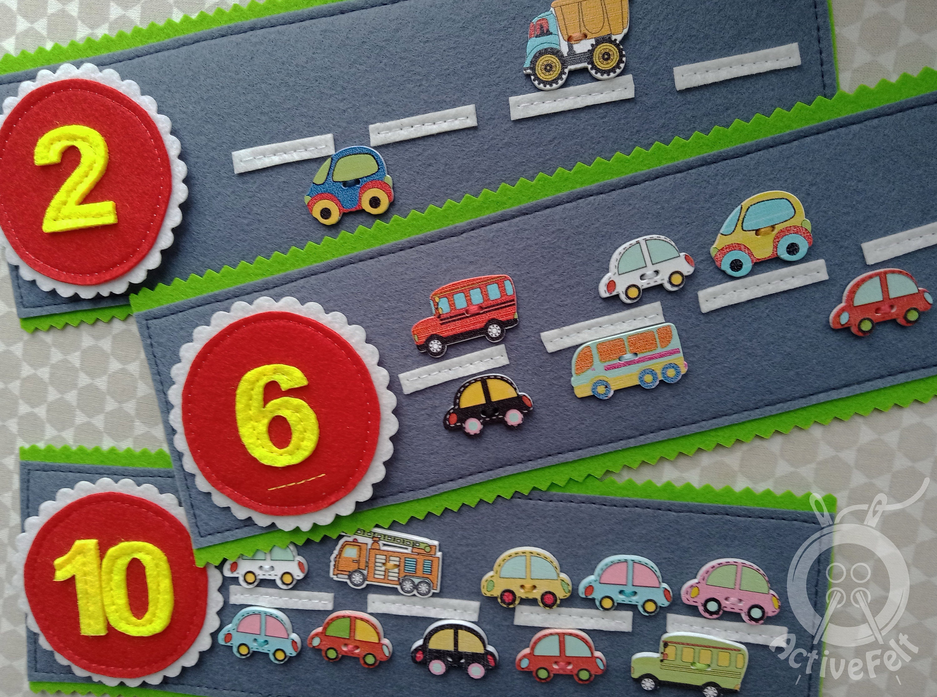 Counting Cars Toddler Boy Number Learning Activity, Montessori ...