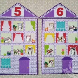 1-10 Counting Cats Matching Game Early Learning Numbers | Etsy