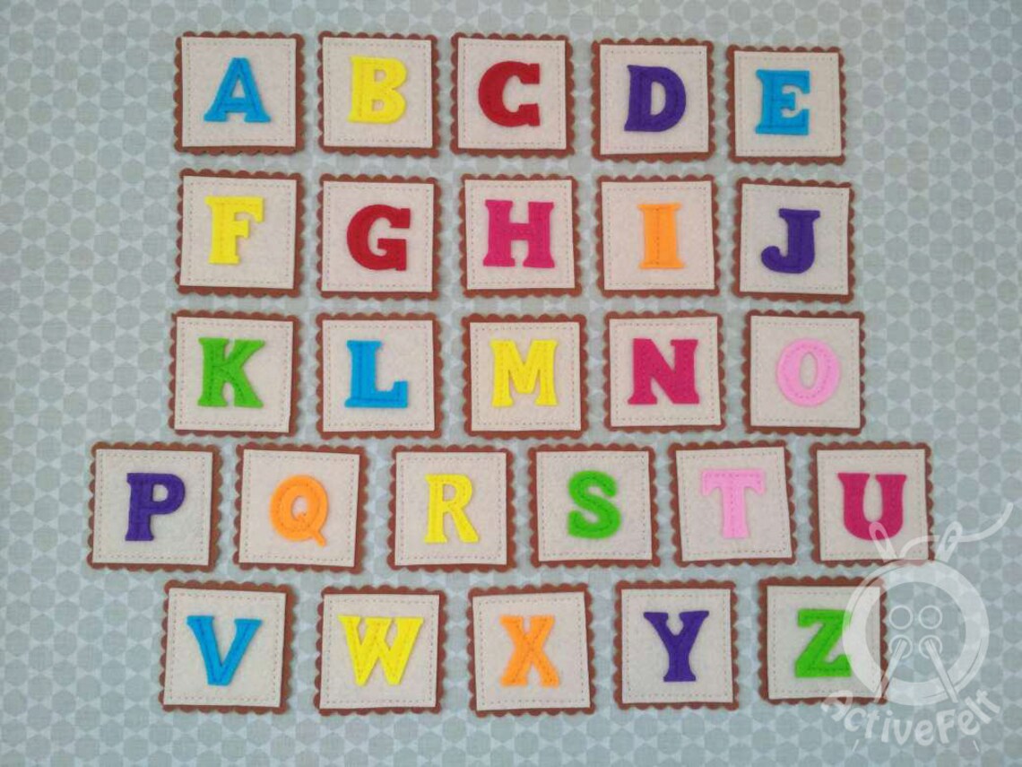 Felt Alphabet Letters Uppercase Alphabet Felt Alphabet - Etsy