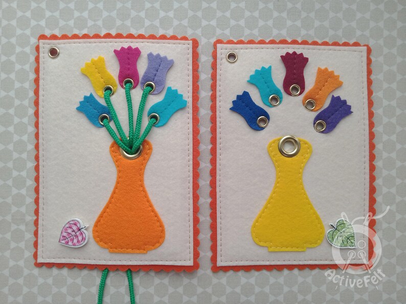 Lacing Cards Fine Motor Activity Montessori Toddler Mini - Etsy