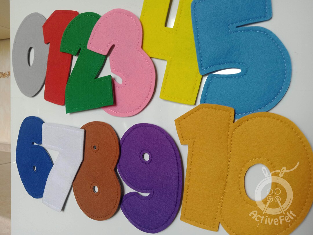 Felt Magnetic Numbers: Montessori Toddler Learning Toy - Etsy