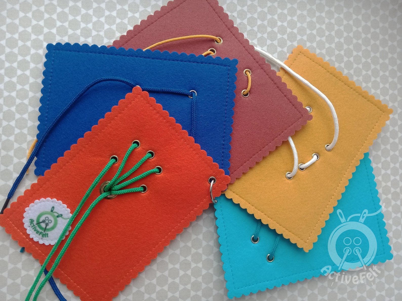 Lacing Cards Fine Motor Activity Montessori Toddler Mini | Etsy