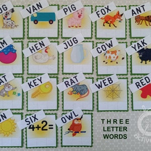 CVC Reading Game, Spelling Activity, Sight Word Practice, Homeschool ...
