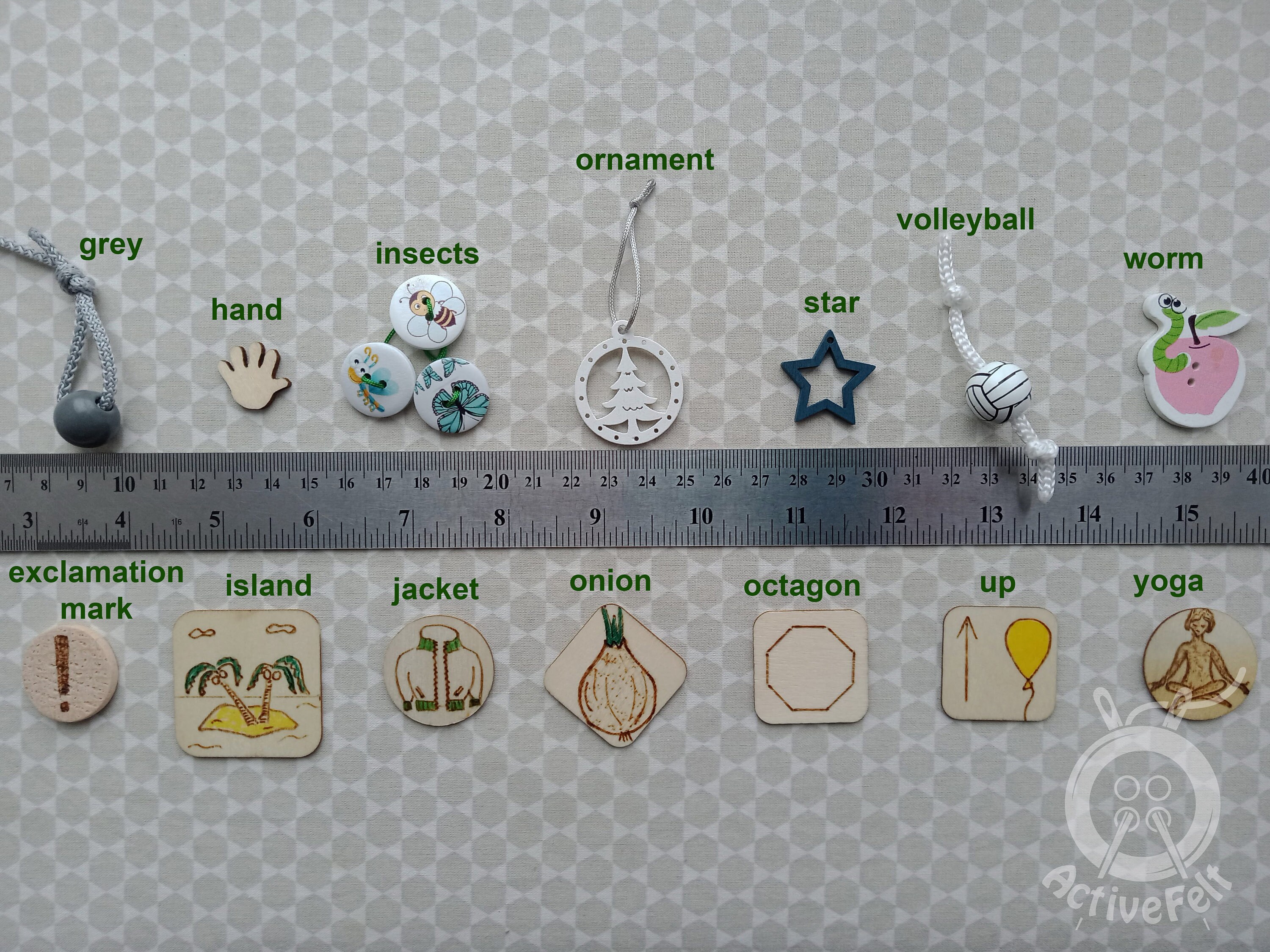 78 Wooden ABC Trinkets 26x3 Alphabet Objects Language - Etsy